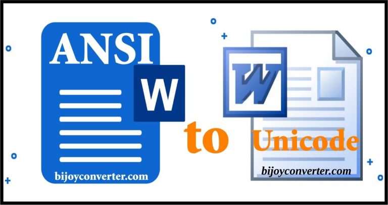 ANSI to Unicode - Bijoy Converter